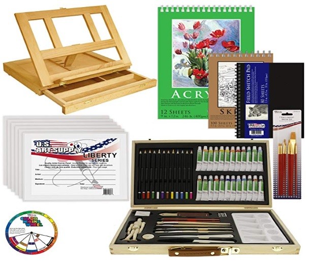 U.S. Art Supply Newport Sketchbox Easel Set - District Artisan