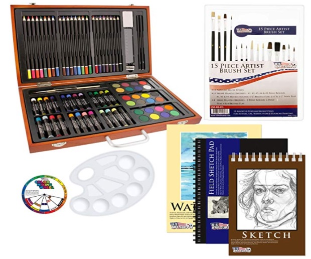 US Art Supply 133 piece Deluxe Artist Painting Set - Art Supplies ...