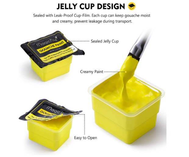 Magicfly Gouache Gel Cup Paint Set - District Artisan